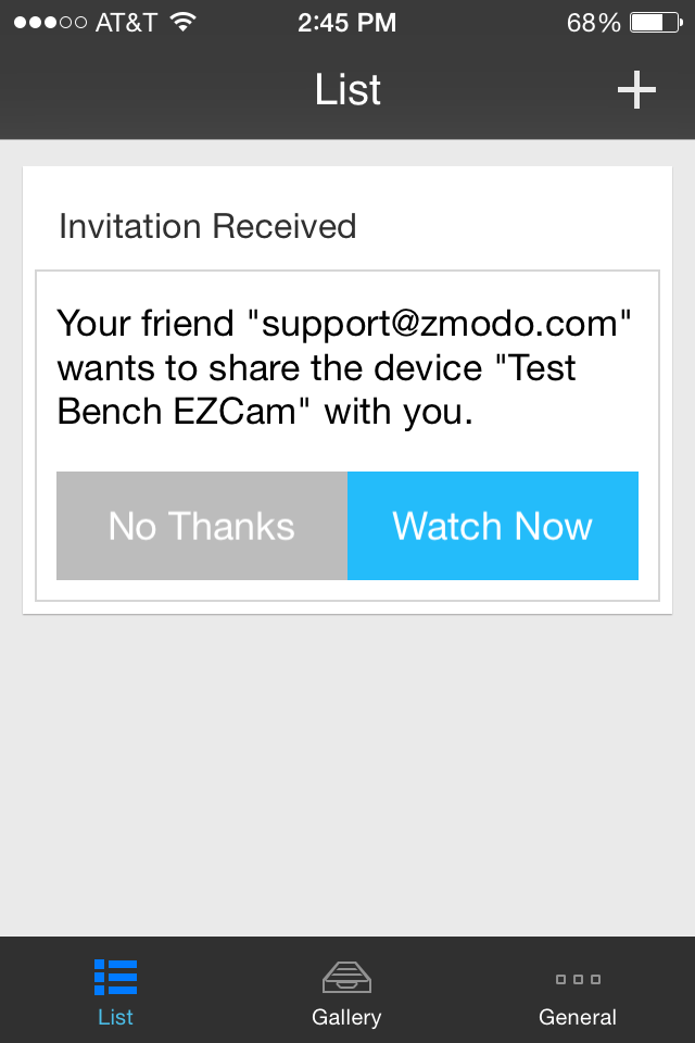 Zmodo Knowledge Base - Viewing/Sharing Device on Multiple Zsight Accounts
